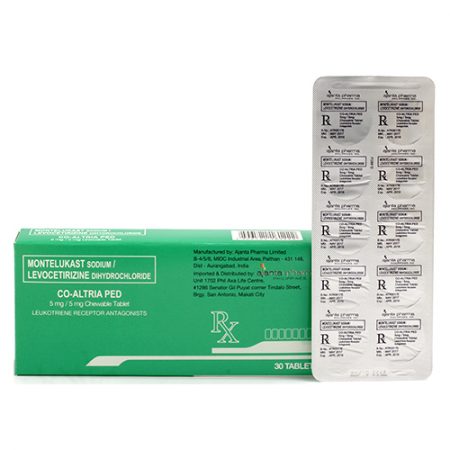CO-ALTRIA PED Montelukast Sodium / Levocetirizine Hydrochloride 5mg ...